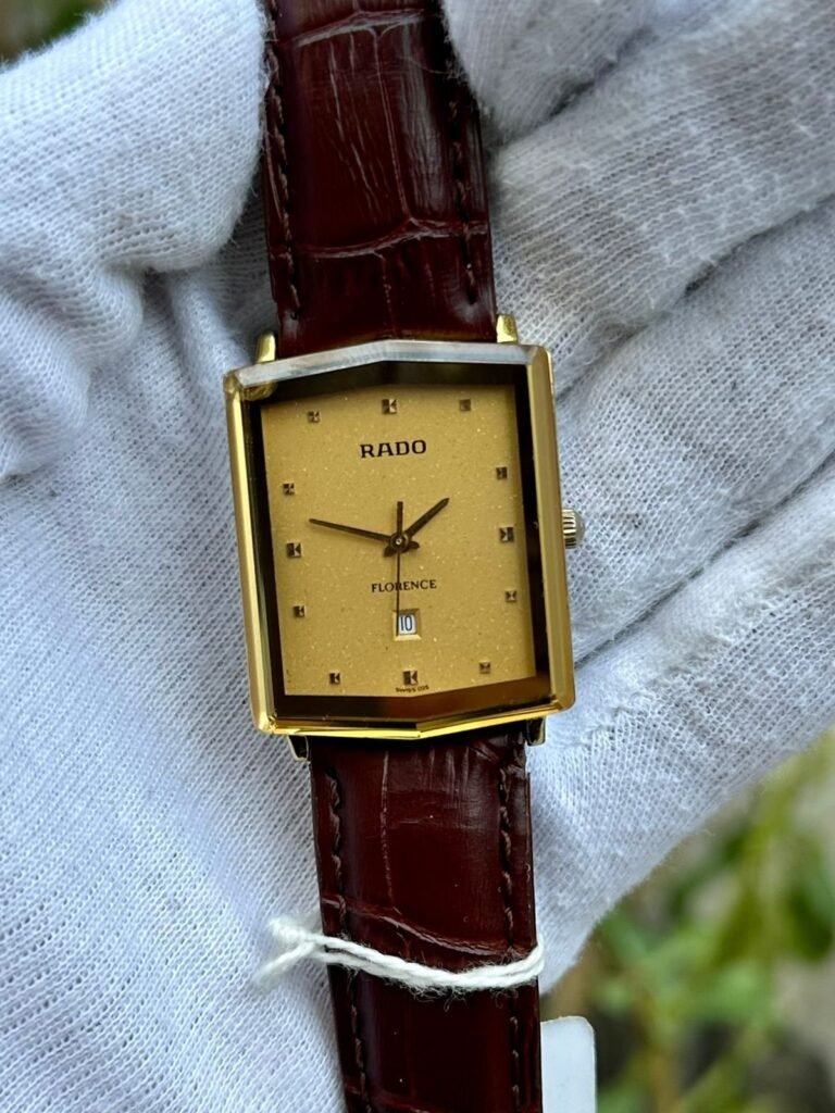 RADO Florence Swiss Mens Tank Shape Quartz Daim Traders