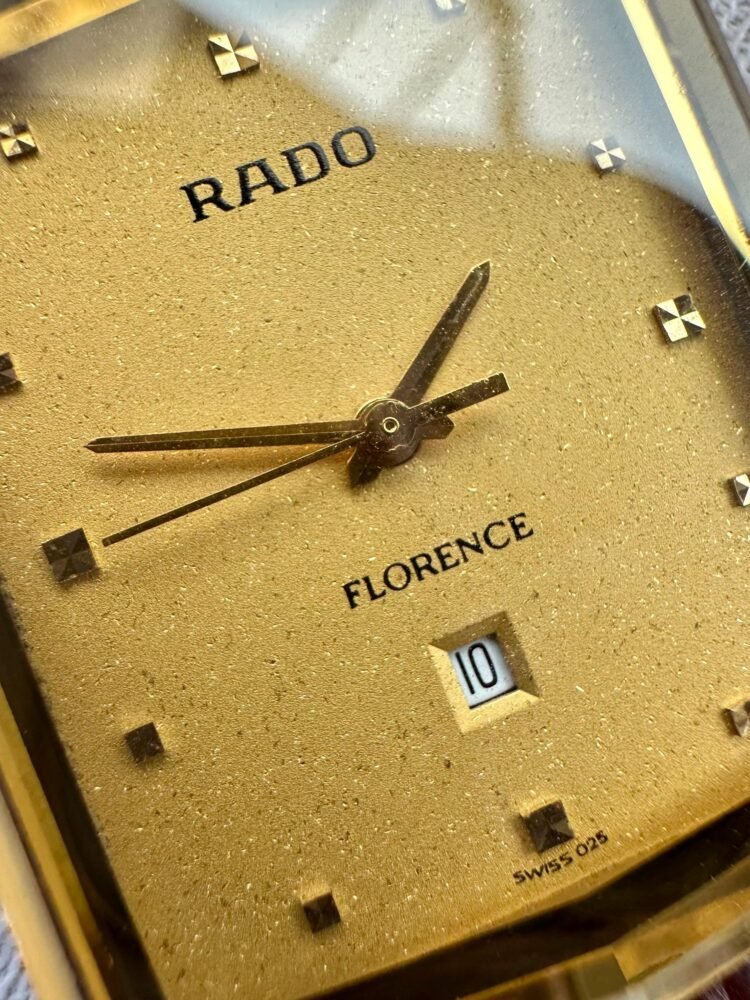 RADO Florence Swiss Mens Tank Shape Quartz Daim Traders