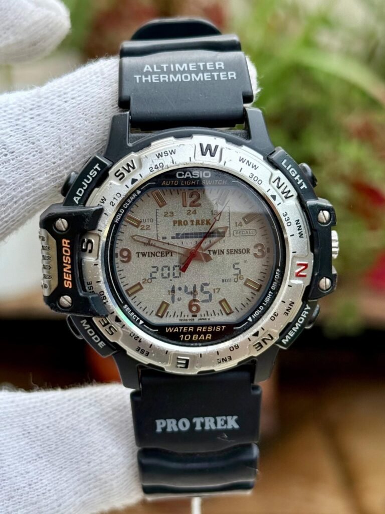 CASIO ProTrek Twin PRT50 Japan Mens Quartz Daim Traders