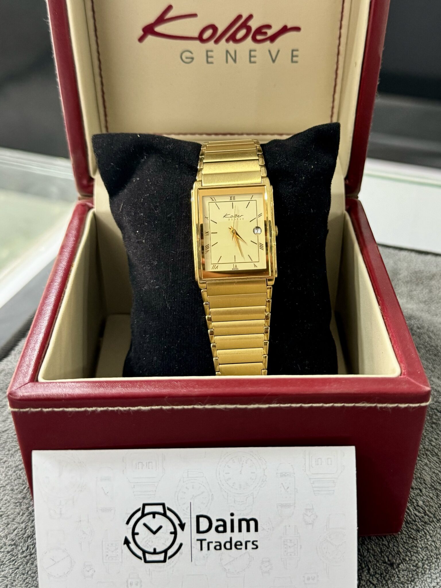 KOLBER Geneva Swiss Tank Quartz Mens | Daim Traders Pakistan’s Trusted ...